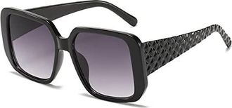 Generic Lunettes de soleil carrées tendance pour hommes et femmes pour les vacances en plein air (couleur : B, taille : moyen) 2026