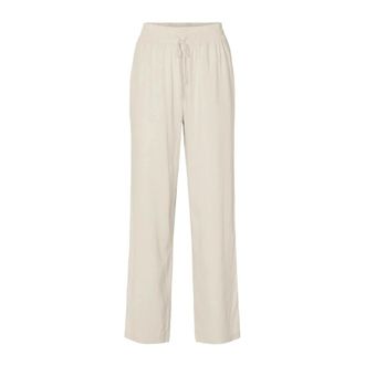 Selected Viva-Gulia HW Lange Leinenhose - - Trousers - Damen - Beige - M