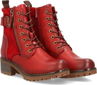 Shoes & Blues Bottes pour femme au design robuste et fonctionnel, au quotidien, combinant différentes textures, lacets, fermeture éclair et boucle. Idéale pour la s