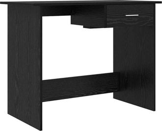 vidaXL Schreibtisch Schwarze Eiche 100 x 50 x 76 cm Holzwerkstoff Vidaxl