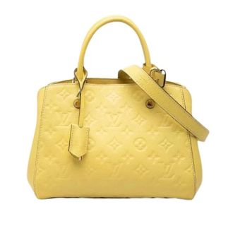 Louis Vuitton Montaigne BB Pr&eacute;-owned - Femme - Pre-owned - Jaune - Taille: ONE Size