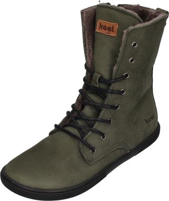 Koel Damen Barefoot Booties mit Lammwolle FARO - Khaki, Größe:43 EU