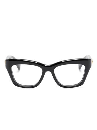 Gucci lunettes de vue ornées de cristaux - Noir