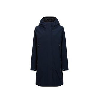 KRAKATAU Parka droite longue Planck &agrave; capuche