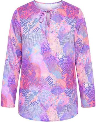 Angel Of Style Longbluse Tunika A-Linie bunter Druck Langarm