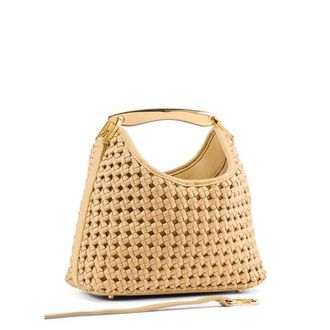 Elleme Sac &agrave; main Boomerang tress&eacute; en cuir