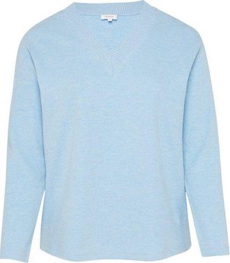 s.Oliver Sweatshirt Sweatshirt Weiches Sweatshirt mit V-Ausschnitt