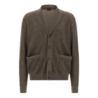 Brioni Schalkragen-Strickjacke - - Knitwear - Herren - Braun - 3XL
