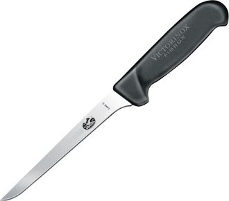 Victorinox by Swiss Army coltello da cucina disossatore Fibrox, colore nero, 15 cm, 5.6403.15