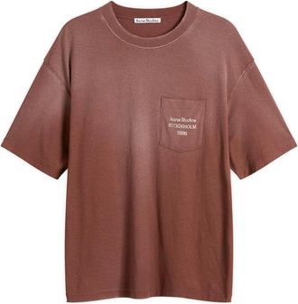 Acne Studios Homme, Tops, Brun, Taille: M Small 1996 T-Shirt