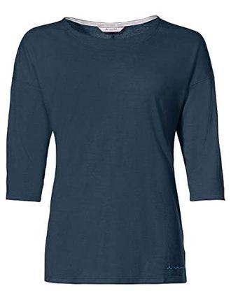 Vaude T-Shirt pour Femme Neyland 3/4, Dark Sea, 46