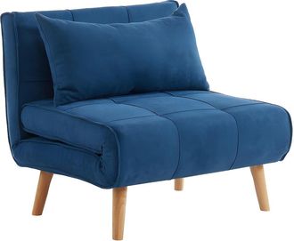 Vente-Unique Schlafsessel - Stoff - Blau - CHILA