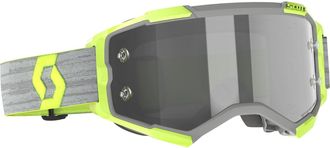 Scott Scott Fury LS grey/yellow Motocross-Brille (Yellow/Grey, One Size)