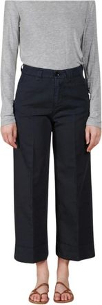 Mason's Femme, Pantalons, Bleu, Taille: 34 FR New York Studio Cropped