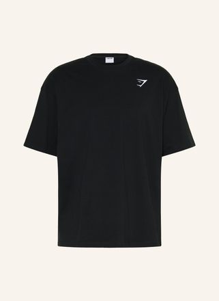 Gymshark Gymshark Oversized-Shirt Crest schwarz