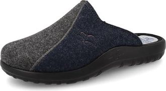 FLY FLOT Homme Classic Pantofole Uomo Pet Riciclato Doppio Colore, Sottopiede in Panno Chausson, Bleu, 42 EU