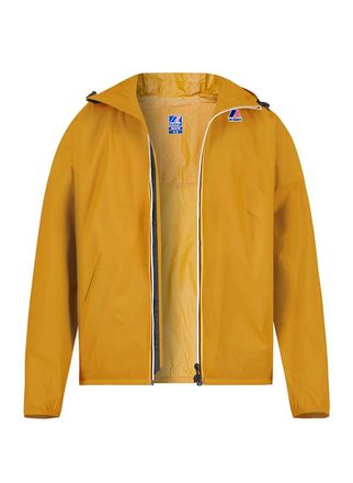 K-Way Herren Regenjacke gelb Mikrofaser unifarben