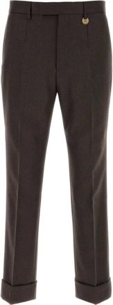 Burberry Homme, Pantalons, Brun, Taille: L Wool Tailored Pantalons