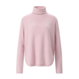 Hemisphere Feiner Kaschmir Rollkragenpullover - - Knitwear - Damen - Rosa - S
