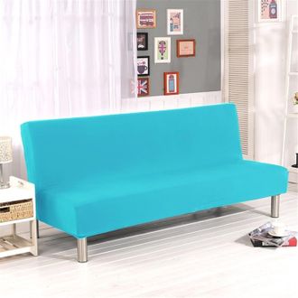 Generic Einfarbig Sofabett&uuml;berzug Polyester Spandex Stretch Futon Schutzh&uuml;lle Protector Elastisch Vollklappbar Couch Sofa Shield Klappcouch Ohne Armlehnen Ant