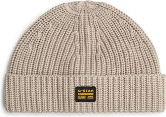 G-Star Originals Fisherman Beanie, Mens Beanie, Color Beige