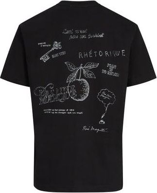 Pas Une Marque T-shirt ample imprim&eacute; en coton