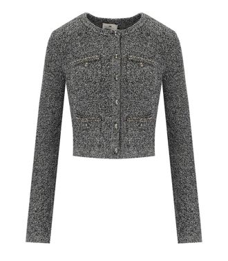 Elisabetta Franchi CARDIGAN BOUCL&Eacute; SALEPEPE ELISABETTA FRANCHI