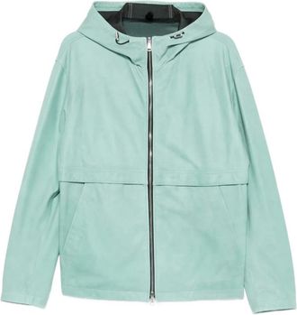 Tagliatore Homme, Vestes, Vert, Taille: L Hooded Zip Jacket