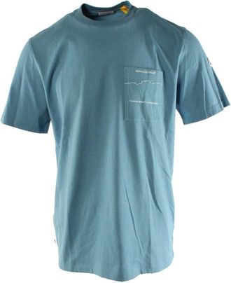 Moncler Homme, Tops, Bleu, Taille: L Frgmt Hiroshi Fujiwara T-shirt