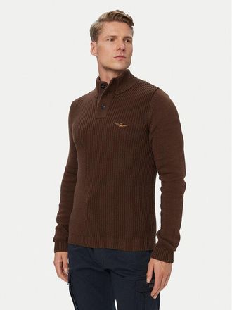 Aeronautica Aeronautica Militare Pullover 262MA1572UL00409 Braun Regular Fit