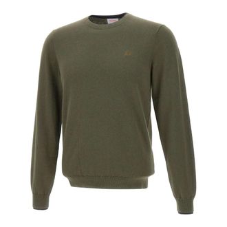 Sun 68 Woll- und Baumwollpullover - - Knitwear - Herren - Gr&uuml;n - 2XL