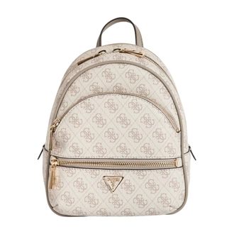 Guess Femme, Sacs, Beige, Taille: ONE Size Manhattan 4G Logo Mini Backpack