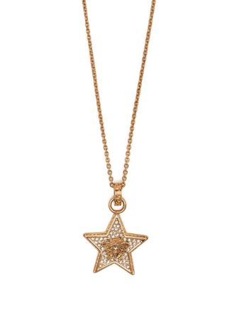 Versace collier &agrave; pendentif &eacute;toile - Or