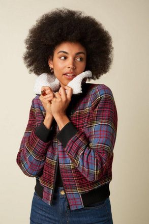 King Louie Wolljacke Arizona Jacket Banda Check - Modische Wolljacke mit Karo