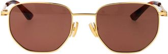 Bottega Veneta Lunettes de soleil Bv1301S - unisex - Accessoires - Jaune - Taille: 52 MM
