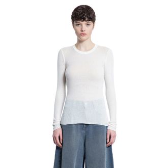 James Perse Cotton Cashmere Ribbed Long Sleeve Top