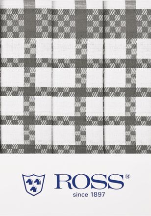 ROSS Baumwolle - 3 X Geschirrtücher im Set (Grau)