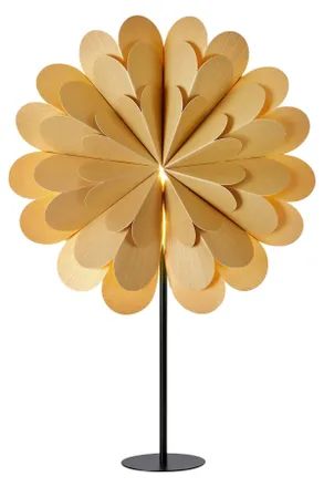 Marksl&ouml;jd Dekostern Maravilla, Gold, Papier, Weihnachten, Blume, 45x45x19 cm, zum Stellen, Dekoration, Weihnachtsdekoration, Winterdeko