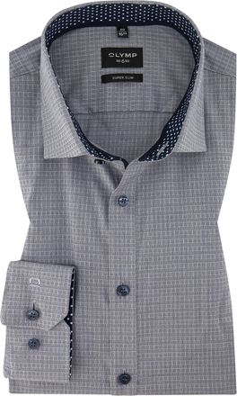 Olymp Herren Hemd blau Slim Fit