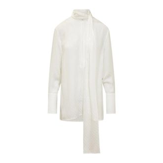 Givenchy Foulard Bluse - - Blouses & Shirts - Damen - Beige - S