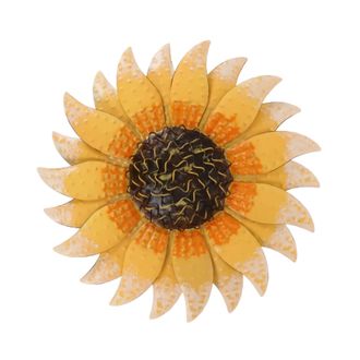 Cabilock Schmiedeeiserne Wandbeh&auml;nge Blumen Nordische Dekoration Haust&uuml;rschilder Retro- Au&szlig;enwand H&auml;ngende Dekoration Metallwandbeh&auml;nge Eisenhandwerk Wanddekor