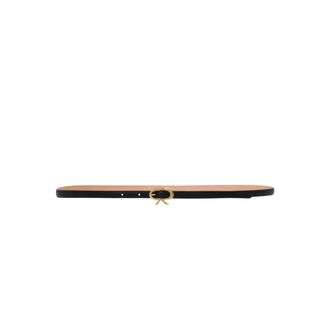 Gianvito Rossi Schwarzer Lederg&uuml;rtel mit goldener Schnalle - - Accessories - Damen - Schwarzk - 85 CM