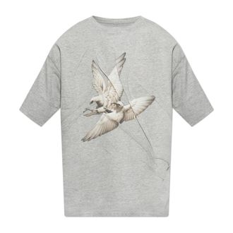 Maison Margiela Bedrucktes T-Shirt - - Tops - Herren - Grau - L