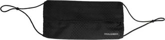 Dolce & Gabbana Texturierte Logo-Gesichtsmaske - - Accessories - Herren - Schwarzk - ONE SIZE