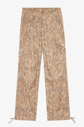 Ganni Burro Cargohose aus bedruckter Baumwolle Bio-Baumwolle - Gr&ouml;&szlig;e 34