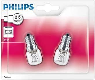 Philips Lot de 2 ampoules SES E14 V 25 W pour fours, lampes de sel de lHimalaya, lampes &agrave; lave, machine &agrave; coudre, r&eacute;frig&eacute;rateurs