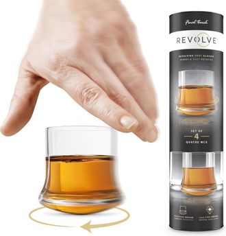 Final Touch Drehbare Schnapsgl&auml;ser, 4 St&uuml;ck, 60 ml