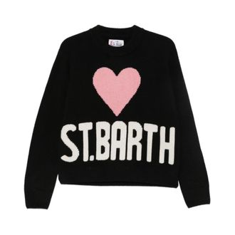 MC2 Saint Barth Kyla Rundhals-Pullover - - Knitwear - Damen - Schwarzk - S