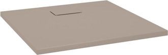 vidaXL Duschwanne smc Braun 90x90 cm Vidaxl