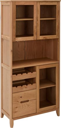 MID.YOU Mid.you Buffet, Natur, Holzwerkstoff, Eiche, 2 F&auml;cher, 2 Schubladen, 85x180x43 cm, K&uuml;chen, K&uuml;chenm&ouml;bel, Buffetschr&auml;nke